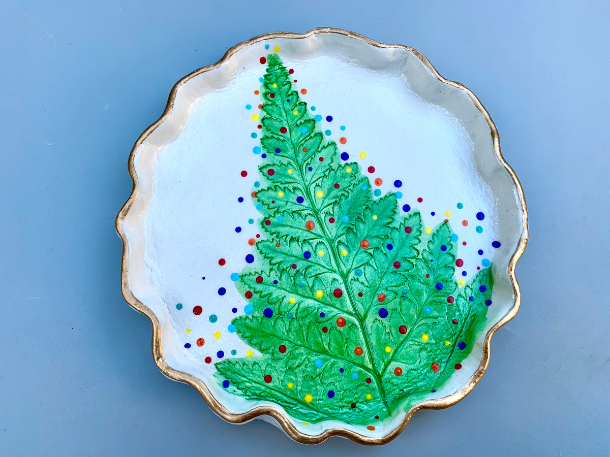 VIDEO COURSE: How to Make A Christmas Tree Dish, with Air Dry Clay